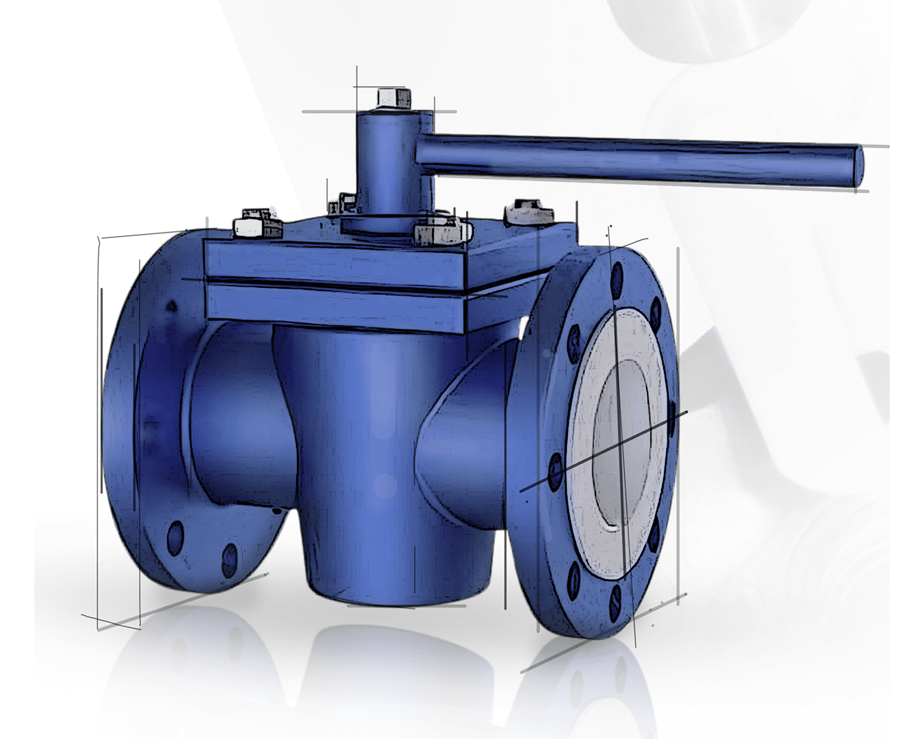 PTFE / PFA Lined Plug Valve Manufacturer in India